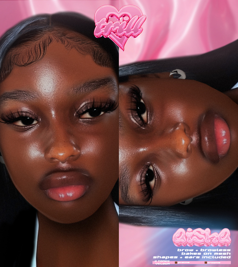 Second Life Marketplace - TRILLQUEEN x AISHA SKIN $ LEL EVO X !FATPACK!
