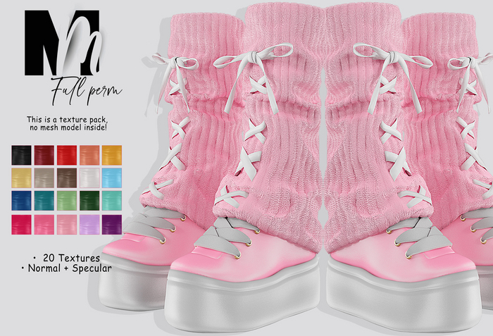 Second Life Marketplace - MM:: Shoe and Sock - Textures