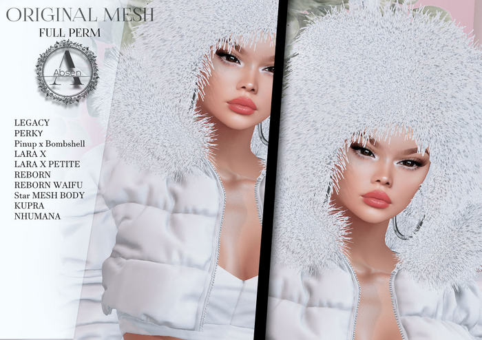 Second Life Marketplace - 8565 **ABSEN** F-2393 HAT FULL PERM