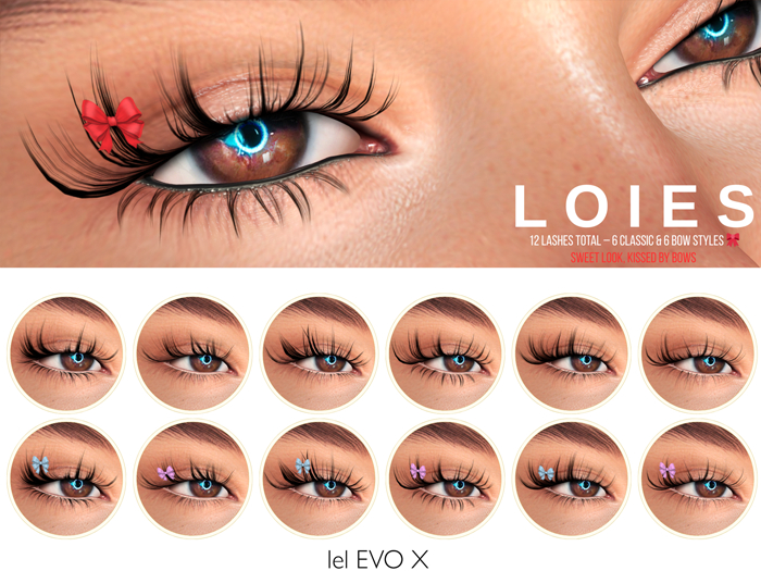 Second Life Marketplace - L O I E S . Bow Kiss Lashes