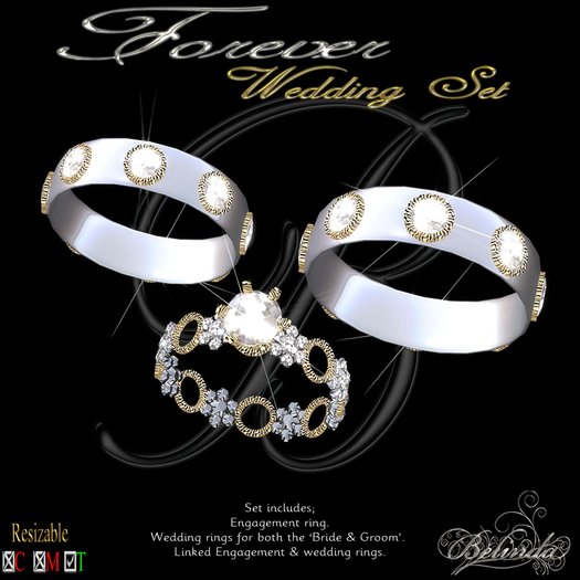 Second Life Marketplace - Forever - Wedding Rings Set