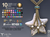 Second Life Marketplace - **RE** Lucky Star Necklace - Fit Mesh - PBR ...