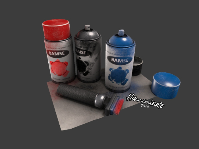 Second Life Marketplace - 11. :BAMSE: Skateboard Workshop - Spray Set