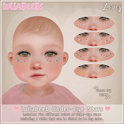 Second Life Marketplace - ;Lovey- LB Under-Eye Stars
