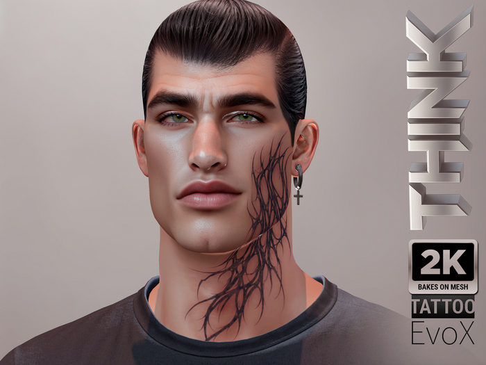 Second Life Marketplace - thINK // Necro 2k Tattoo EvoX