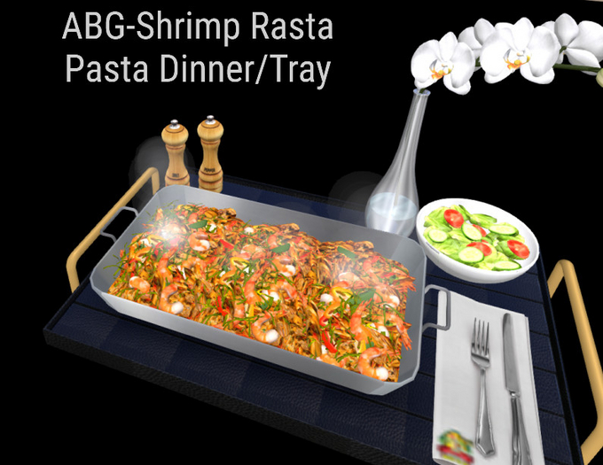 Second Life Marketplace - ABG-SHRIMP RASTA PASTA/TRAY