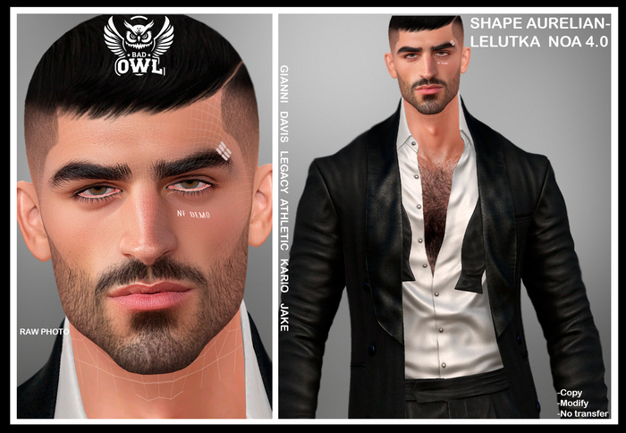 Second Life Marketplace - SHAPE AURELIAN-LELUTKA NOA 4.0
