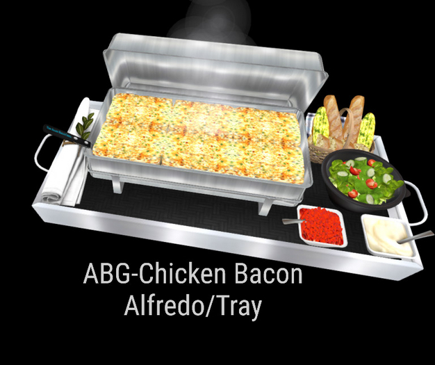 Second Life Marketplace - ABG-CHICKEN BACON ALFREDO TRAY