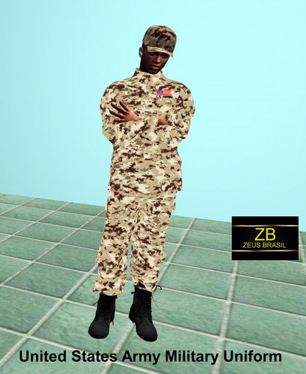 Second Life Marketplace - United States Army Military Uniform ZB