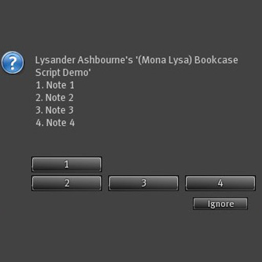 Second Life Marketplace - Bookcase Script Demo