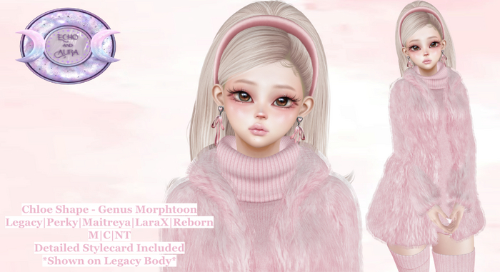 Second Life Marketplace - Echo & Aura - Chloe Shape - Genus Morphtoon