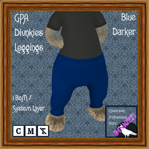 Second Life Marketplace - GPA Dinkies Leggings BOM - Blue Darker