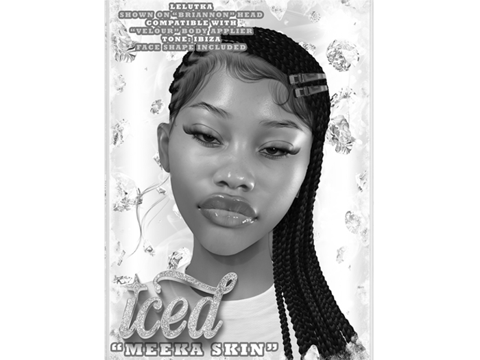 Second Life Marketplace - $ICED$- Meeka Skin- Evo X DEMO