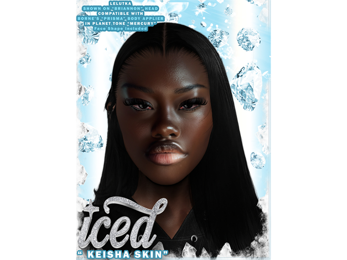 Second Life Marketplace - $ICED$ Keisha Skin Evox (MERCURY)
