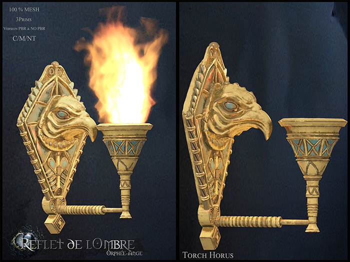 Second Life Marketplace - Reflet De L'Ombre * Torch Horus BOX