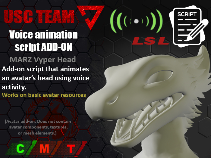 Second Life Marketplace - [USC] MARZ Vyper Voice Animator script