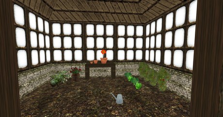 Second Life Marketplace - Greenhouse Sim Design Outdoor Garden Decor