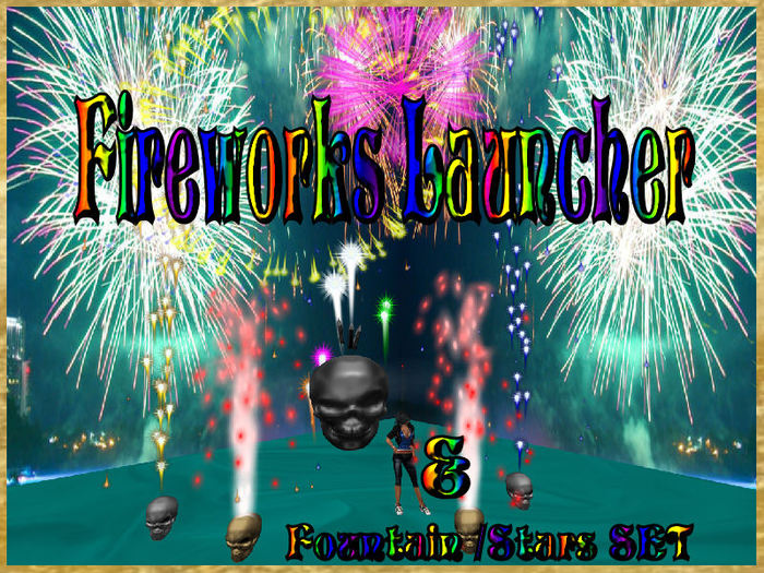 Second Life Marketplace - FIREWORKS Deluxe Set SKULL Independence Day ...