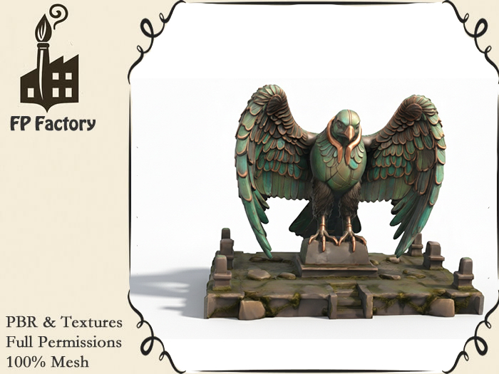 Second Life Marketplace - Winged Guardian Statue Full Perm