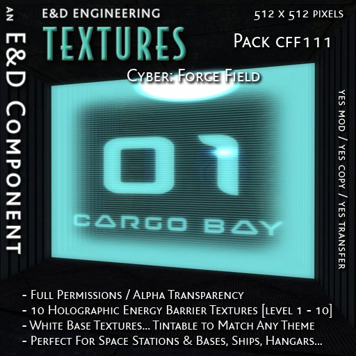 Second Life Marketplace - [CFF111] 10 Cargo Bay Force Field Cargo Deck ...