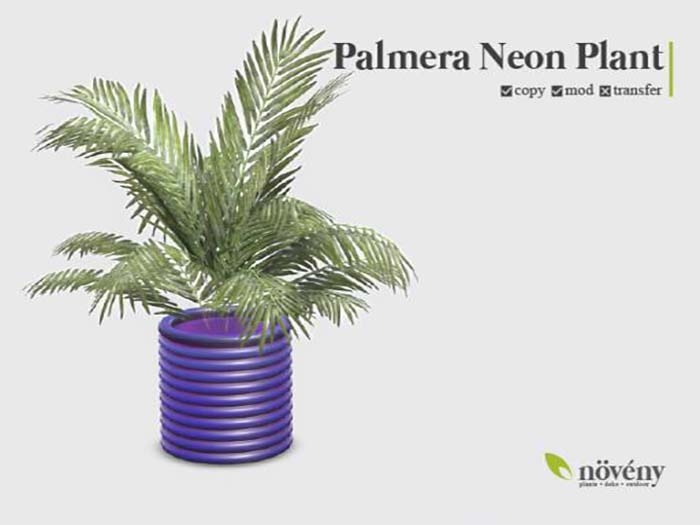 Second Life Marketplace - Noveny - Palmera Neon Plant - AddMe