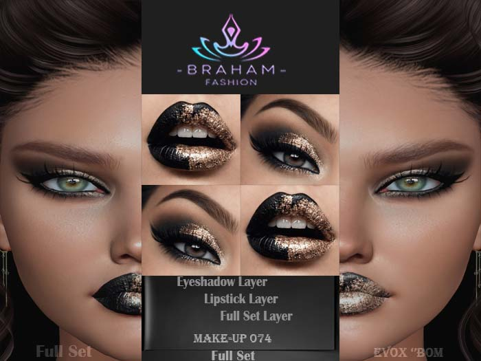 Second Life Marketplace - '' Braham Fasihon New''Make Up EvoX ''Bom'' 074