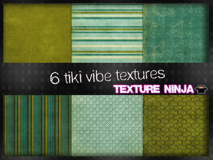 Second Life Marketplace - TEXTURE NINJA -> Tiki Vibe textures