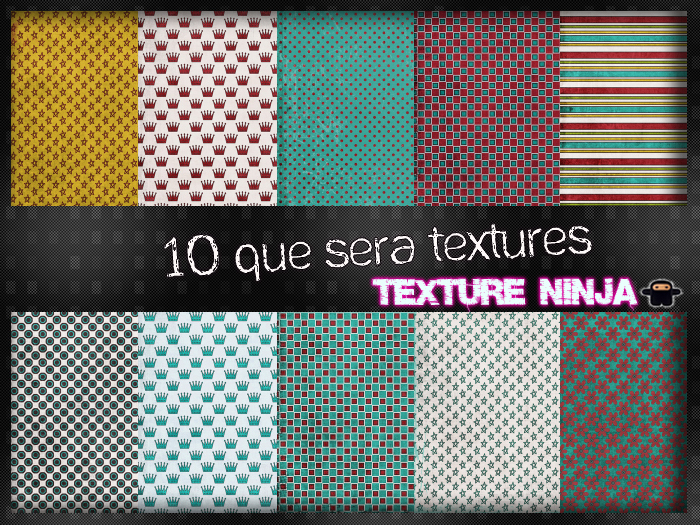 Second Life Marketplace - TEXTURE NINJA -> Que Sera fabric textures