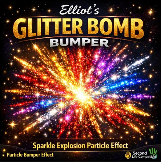 Second Life Marketplace - Elliot's Glitter Bomb Bumper Unpacker HUD