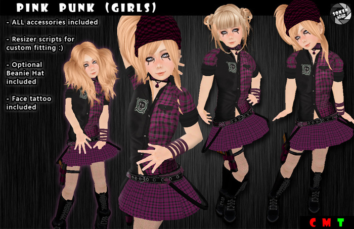 Second Life Marketplace - [S.K.] Pink Punk (girl)