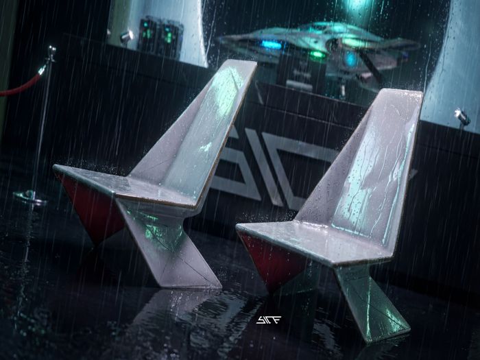 Second Life Marketplace - THE XENO CHROME CHAIR 1 OF 1-SICEVISUALZZ