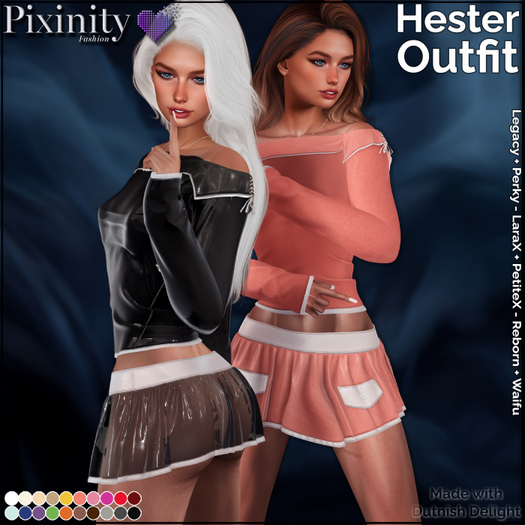 Second Life Marketplace - Pixinity - Hester Outfit - Megapack - Top ...