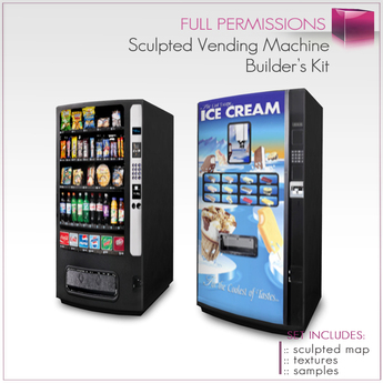 Second Life Marketplace - Full Perm 1 prim Sculpted Vending Machine ...