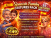 Second Life Marketplace - Spanish Family Gestures Pack – 29 Cute RP ...