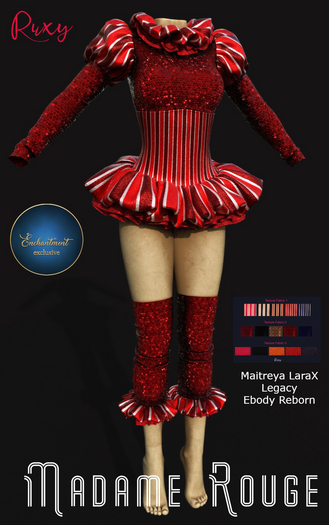 Second Life Marketplace - Ruxy - Madame Rouge FatPack -Demo- Burlesque ...