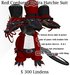 Second Life Marketplace - Reign's Red Corduroy Hydra Hatchie Suit Boxed