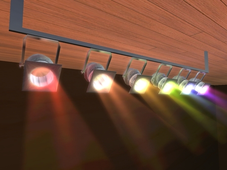 Second Life Marketplace - 6 SPOT LIGHTS STUDIO Multi Colours Wide Spectrum