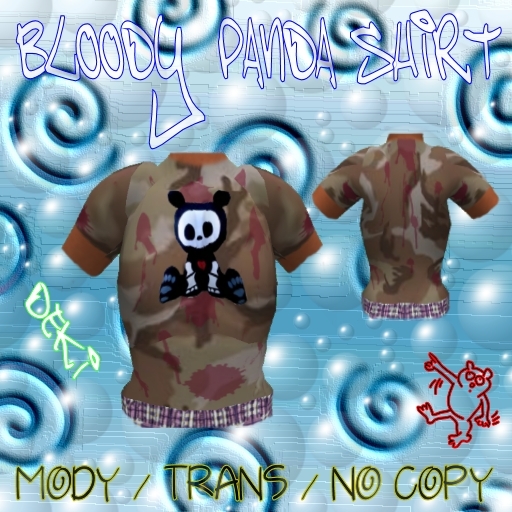 Second Life Marketplace - bloody panda shirt