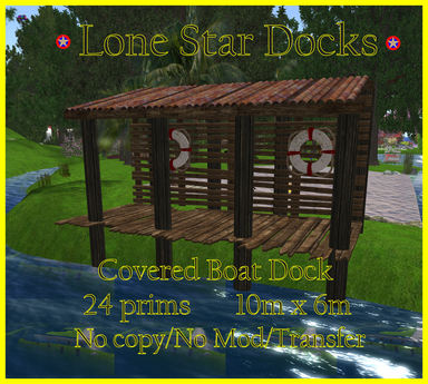 Second Life Marketplace - LSD- Covered boat dock
