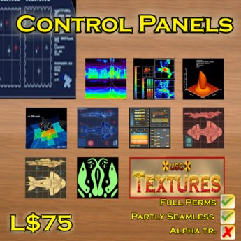 Second Life Marketplace - USC Textures - Control Panels