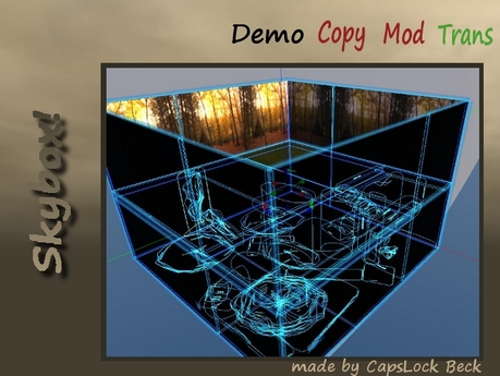 Second Life Marketplace - Skybox, wood with lava-cellar DEMO