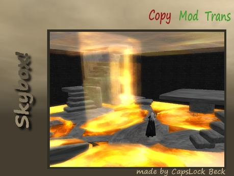 Second Life Marketplace - Skybox, wood with lava-cellar