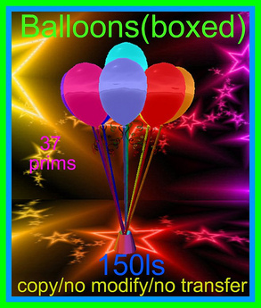 Second Life Marketplace - Balloons(boxed)