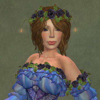 Second Life Marketplace - Tintable Roses Wreath by Caverna Obscura