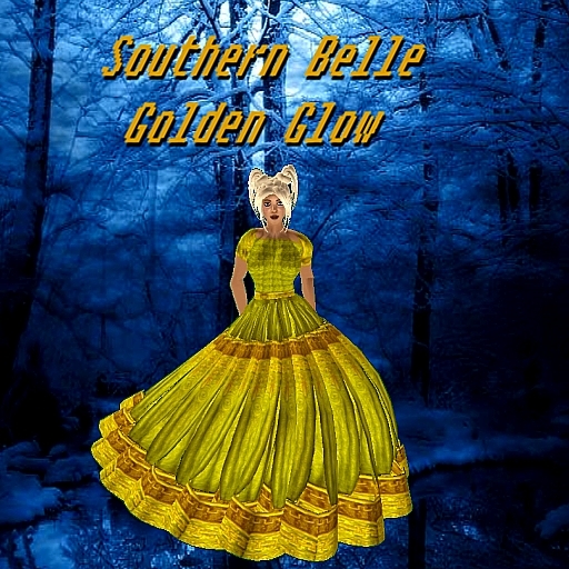 Second Life Marketplace - Southern Belle Golden Glow Gown Boxed