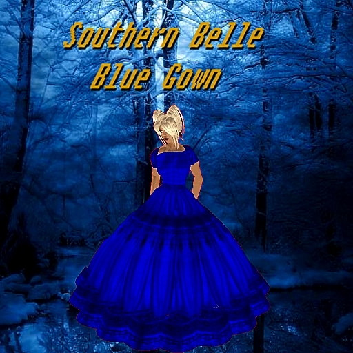 Second Life Marketplace - Southern Belle Blue Gown Boxed