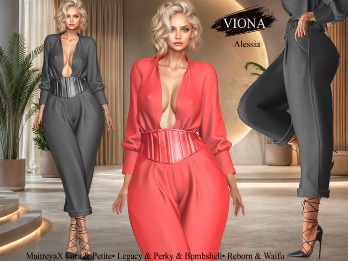Second Life Marketplace - VIONA - Alessia Pants &Shirt&Shoes ...