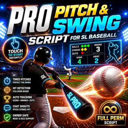Second Life Marketplace - Pro Pitch & Swing Script for SL Baseball ...