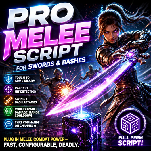 Second Life Marketplace - Pro Melee Script for Swords & Bashes | FULL ...