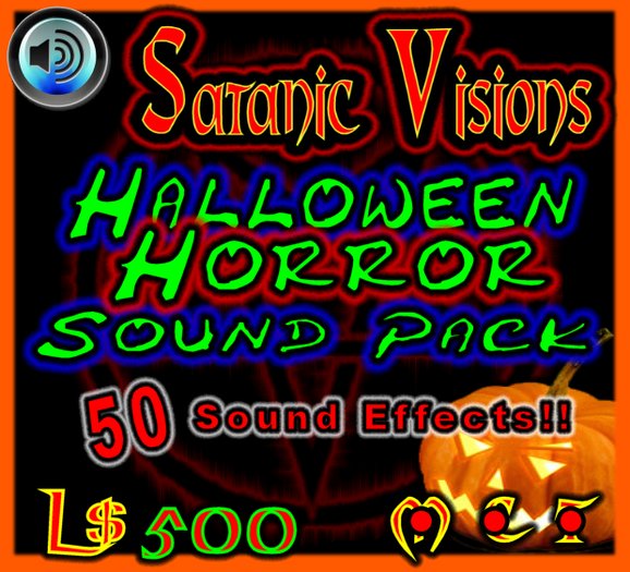 Second Life Marketplace - Satanic Visions Mega Halloween Horror Sound Pack